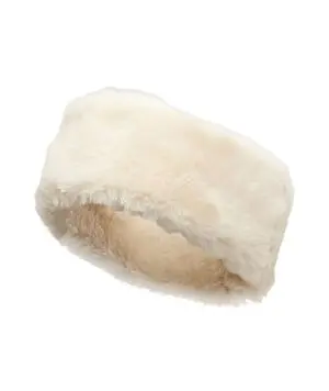 TOTEME Shearling Headband - White