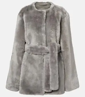TOTEME Shearling Jacket - Grey