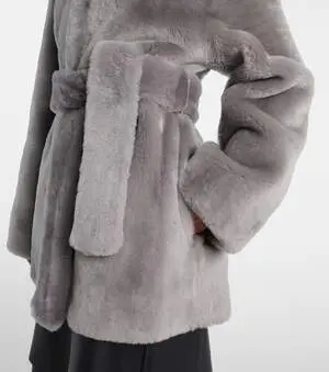 TOTEME Shearling Jacket - Grey