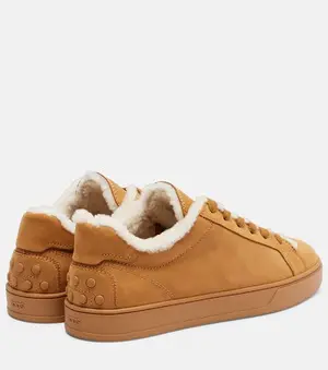 TOD'S Shearling-lined Suede Sneakers