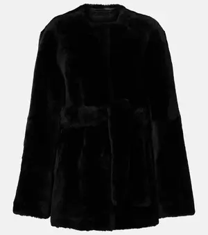 TOTEME Shearling Jacket - Black