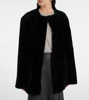 TOTEME Shearling Jacket - Black