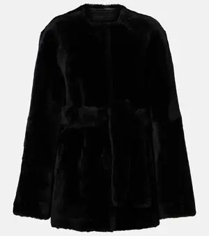 TOTEME Shearling Zip-up Jacket - Black