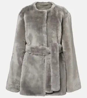 TOTEME Shearling Jacket - Grey