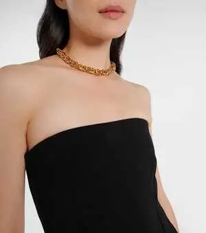 TOTEME Bustier Flap Pocket Dress - Black