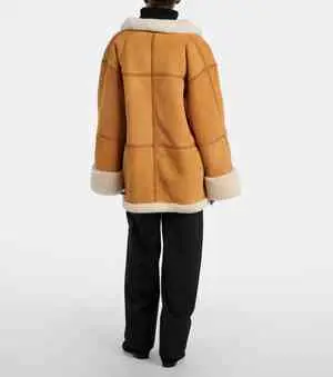 TOTEME Signature Shearling-lined Suede Jacket