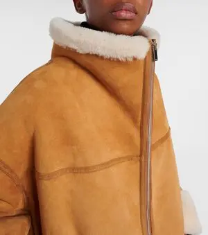 TOTEME Signature Shearling-lined Suede Jacket