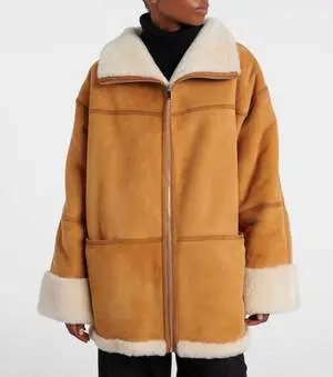 TOTEME Signature Shearling-lined Suede Jacket