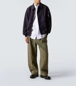Comme Des Garçons Checked Cotton Blouson