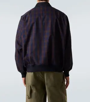 Comme Des Garçons Checked Cotton Blouson