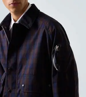 Comme Des Garçons Checked Cotton Blouson