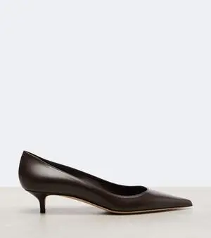 JIMMY CHOO Amelia 35 Leather Pumps - Brown