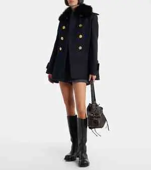 Sacai Wool Melton Coat