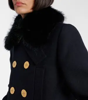 Sacai Wool Melton Coat