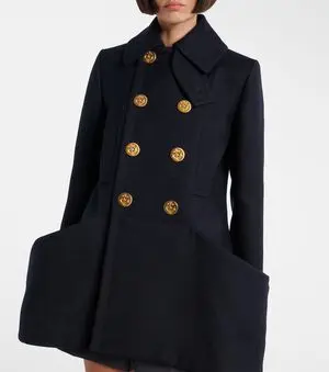 Sacai Wool Melton Coat