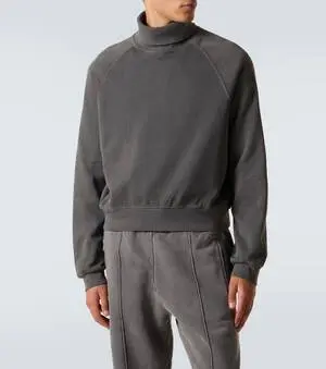 Our Legacy Scholar Cotton Jersey Turtleneck Sweater - Grey