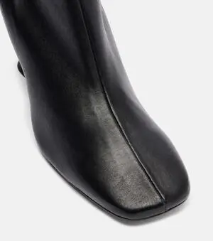 Dries Van Noten 75 Leather Ankle Boots - Black