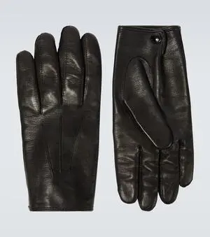 TOM FORD Leather Gloves - Black