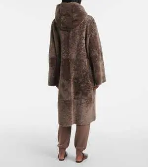 JOSEPH Reversible Shearling And Leather Hooded Coat