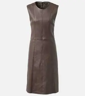 JOSEPH Leather Midi Dress