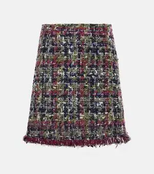 Etro Wool-blend Tweed Mini Skirt - Multicoloured