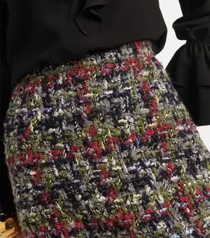 Etro Wool-blend Tweed Mini Skirt