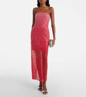Remain Birger Christensen Beaded Sequined Maxi Dress