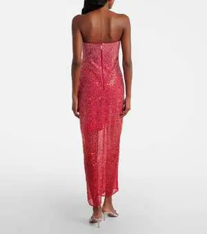 Remain Birger Christensen Beaded Sequined Maxi Dress