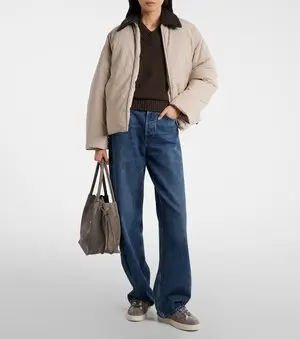 TOD'S Shearling-lined Suede Sneakers - Grey
