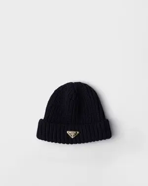 Prada Wool Beanie Navy