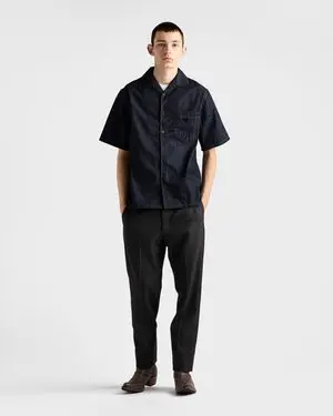 Prada Denim Bowling Shirt