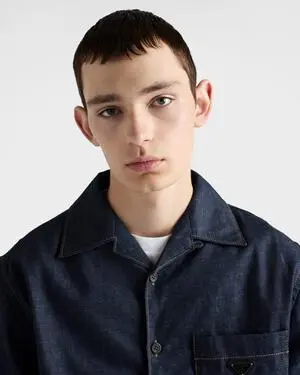 Prada Denim Bowling Shirt