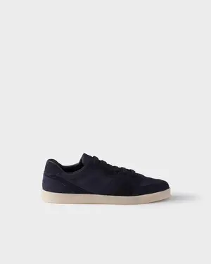 Prada Suede And Re-nylon Sneakers