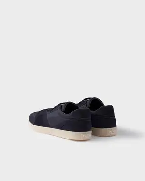 Prada Suede And Re-nylon Sneakers