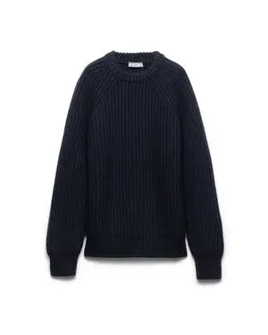 Prada Wool And Cashmere Crew-neck Sweater - Blue