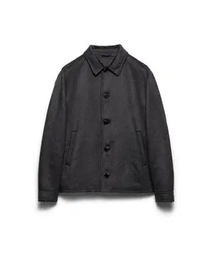 Prada Cashmere Blouson Jacket - Grey