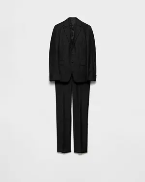 Prada Single-breasted Wool And Cashmere Suit - Anthracite Gray