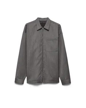 Prada Wool Zipper Shirt
