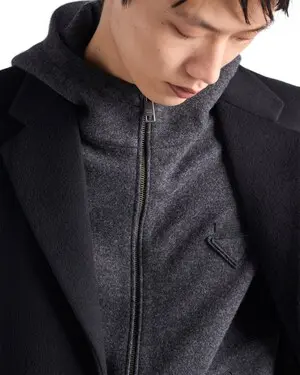 Prada Wool And Cashmere Zipper Vest