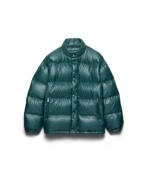 Prada Re-Nylon Down Jacket Light Blue