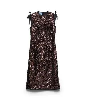 Prada Sequin Sheath Dress - Purple