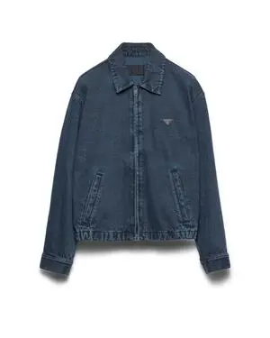 Prada Denim Blouson Jacket - Black