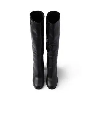 Prada Heeled Leather Boots