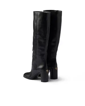 Prada Heeled Leather Boots