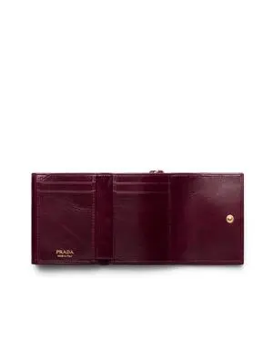 Prada Small Leather Wallet - Red