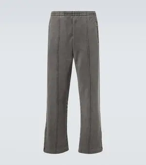 Our Legacy Cotton Jersey Wide-leg Sweatpants - Grey