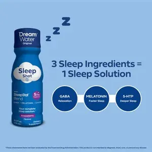 DREAM WATER Sleep Aid Supplement Drink; Melatonin 5mg, Gaba