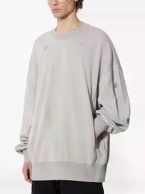 A. A. SPECTRUM Metallic-detail Crew-neck Sweatshirt