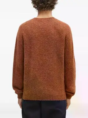 Norse Projects Birnir Brushed Crew-neck Sweater - Orange
