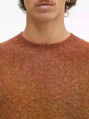 Norse Projects Birnir Brushed Crew-neck Sweater - Orange